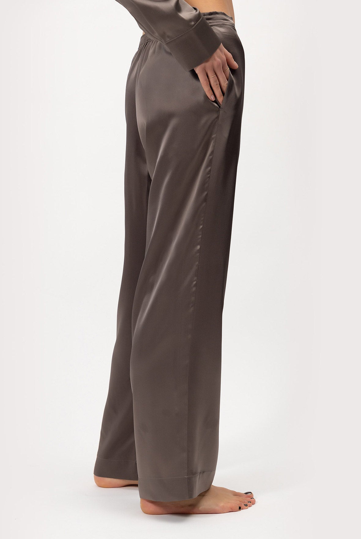 Silk Pants Brown – The Lady Collection by Nokaya
