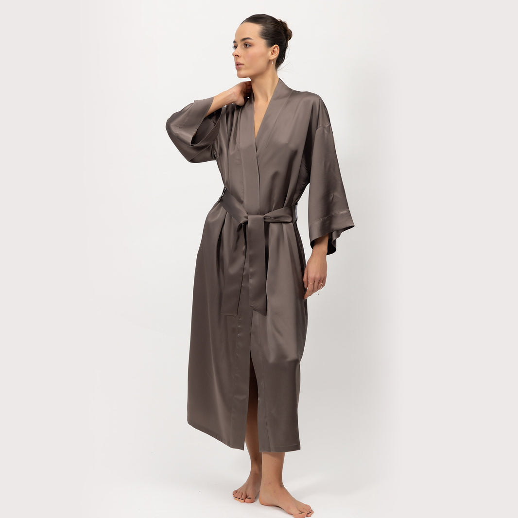 SILK ROBE for Women | Silk Dressing Gowns | Nokaya – NOKAYA